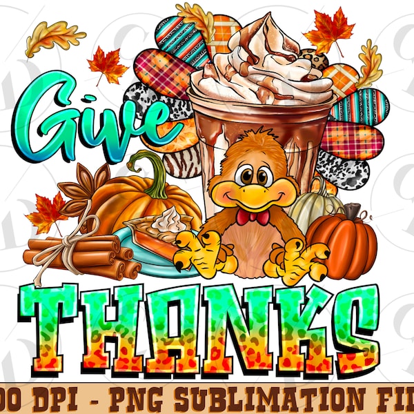 Give Thanks Clipart - Etsy