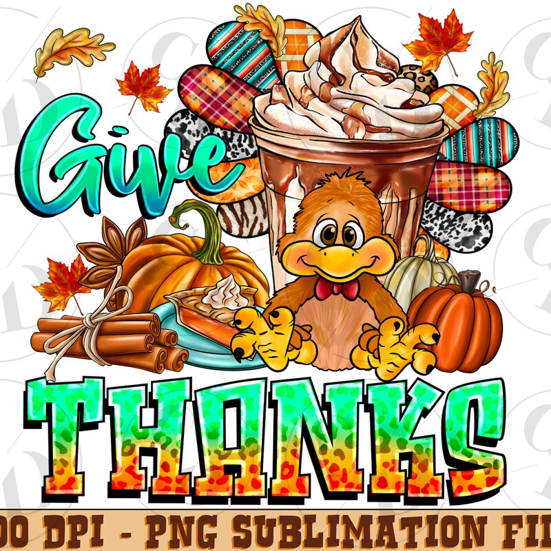 Give Thanks Clipart - Etsy