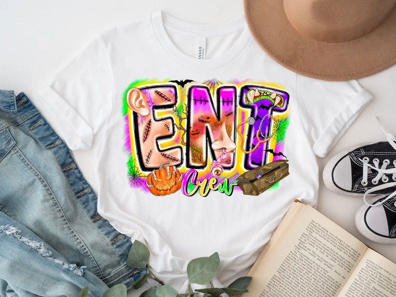 Halloween ENT Crew PNG, Spooky Medical Sublimation Design (digital ...