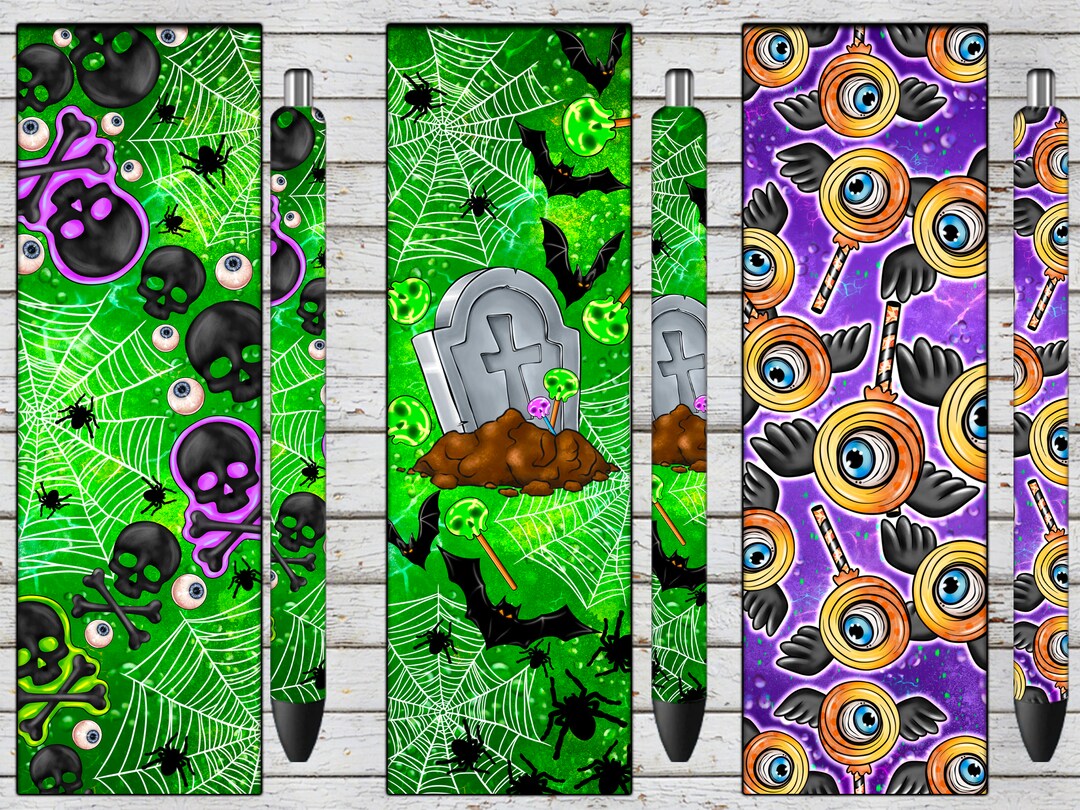 Halloween Pen Wrap Png Sublimation Design Download, Spooky Pen Wrap ...