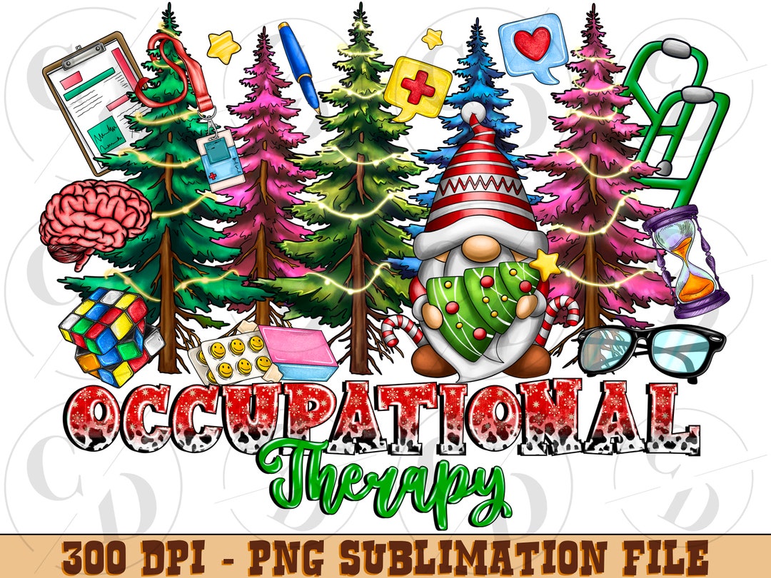 Christmas Occupational Therapy PNG, Holiday OT Design (digital Download ...