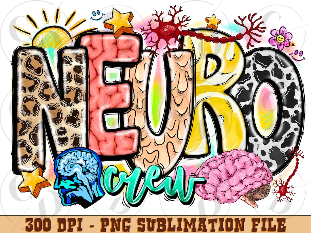 Neuro Crew PNG Sublimation Design, Nurse Life Clipart (digital Download ...