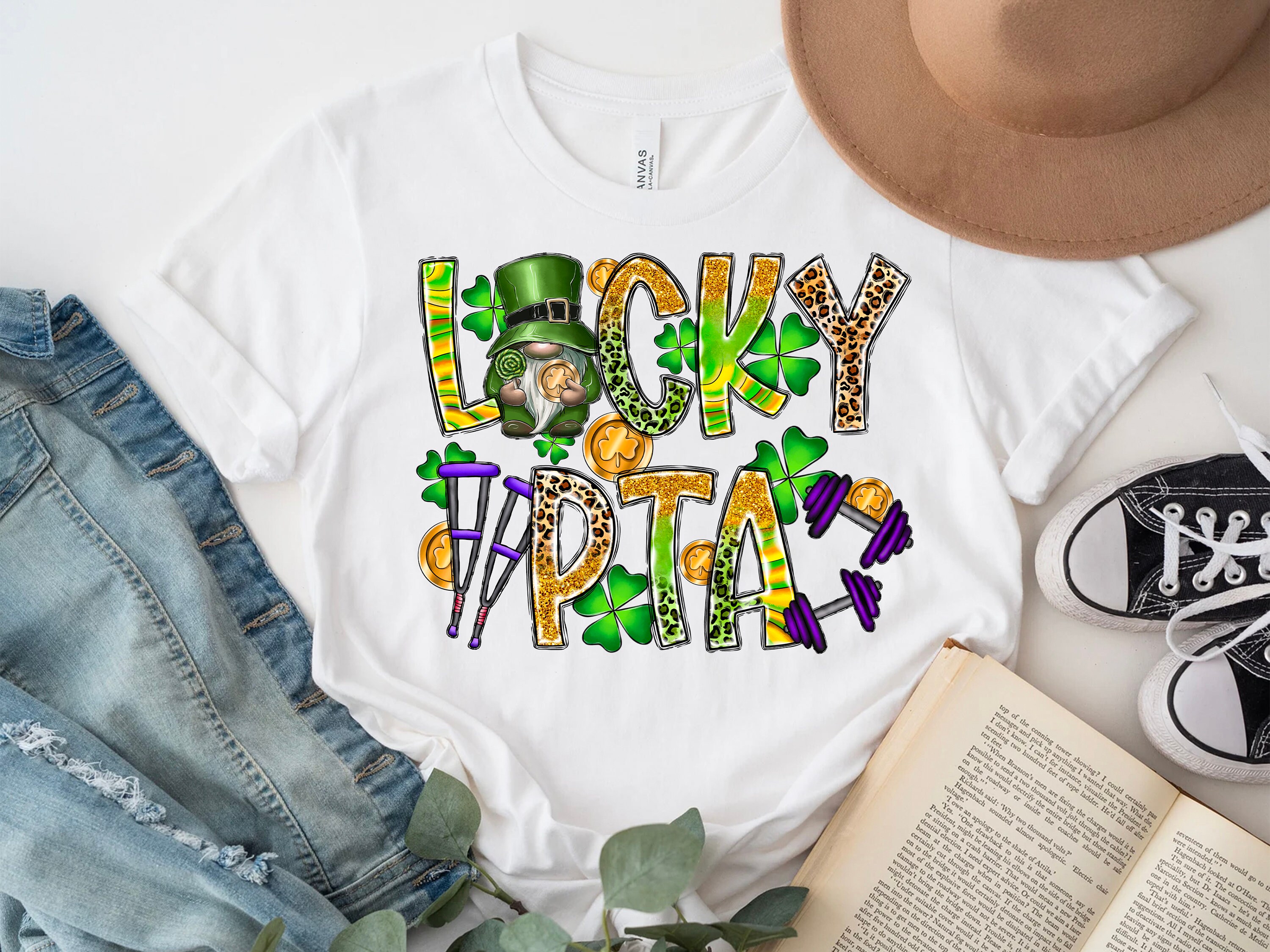 Lucky PTA Gnome Png Sublimation Design Download Physical - Etsy