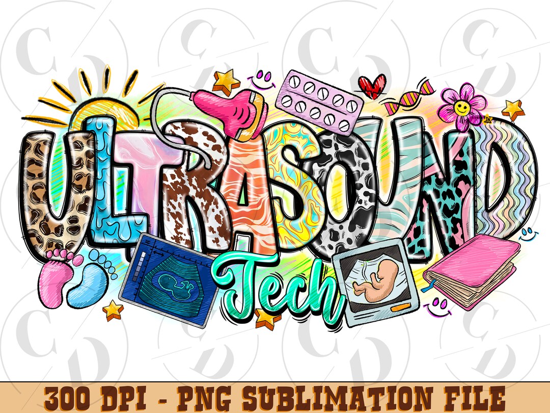 Ultrasound Tech PNG Sublimation Design (digital Download) - Etsy