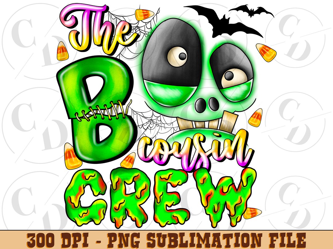 The Boo Cousin Crew PNG, Digital Download, Cousin PNG, Spooky, Skeleton ...