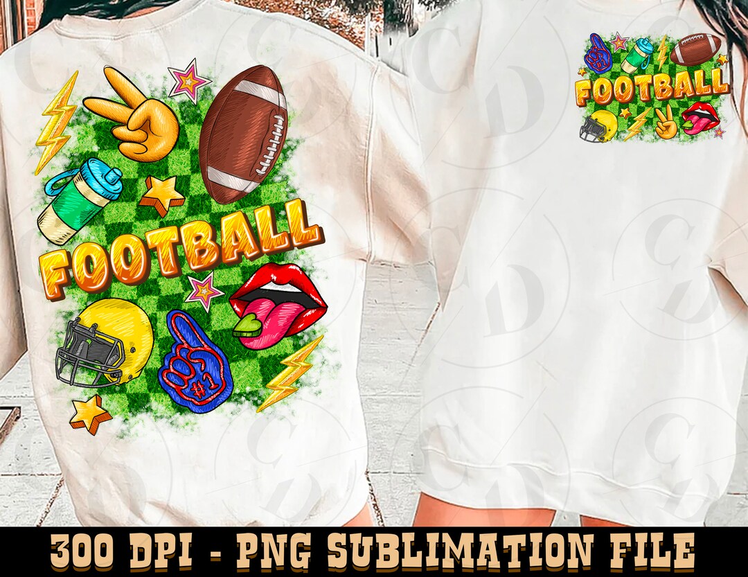 Football Sublimation Design, Football Smiley Png, Trendy Football Shirt ...