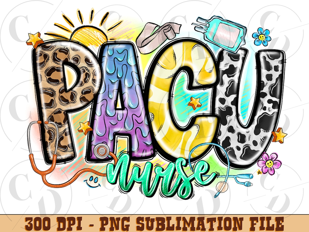 PACU Nurse Png Sublimation Design Download, Western Nurse Png, Nurse ...