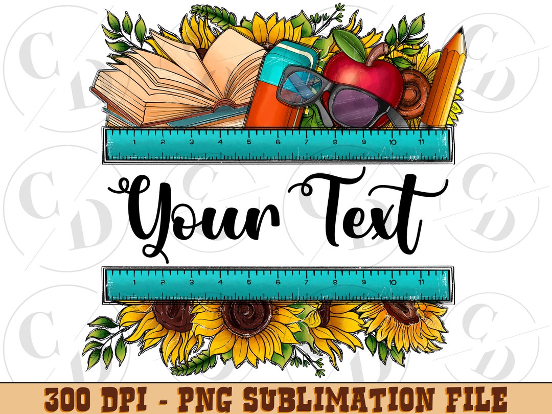 Customize Teacher Name Png Sublimation Design Download, Teacher's Day ...