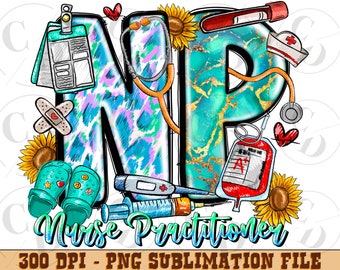 NP Nurse Practitioner Png Sublimation Design Download, Nurse Png, Nurse ...