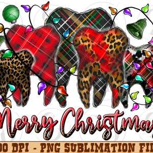 Merry Christmas Tooth PNG, Santa Christmas Png, Dental Png, Sublimation ...