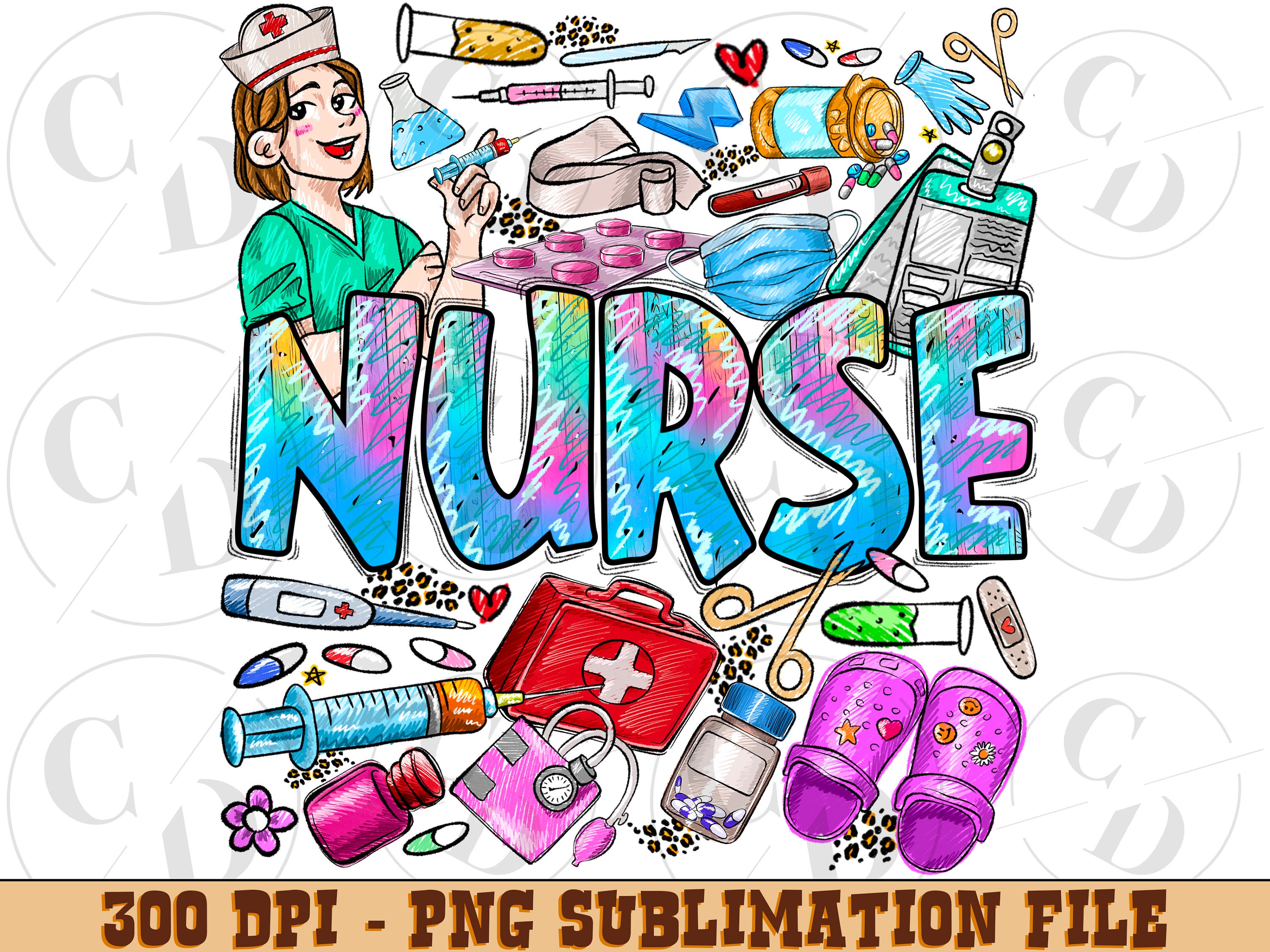 Nurse Sublimation Design Png Nurse Pngnurse Life Png Nurse - Etsy