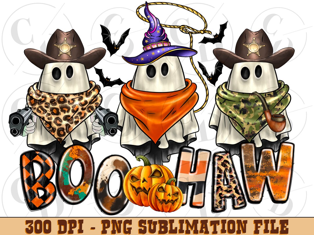Boo Haw PNG, Western Boo Haw PNG, Cowboy Ghost PNG, Western, Boo Ghost ...