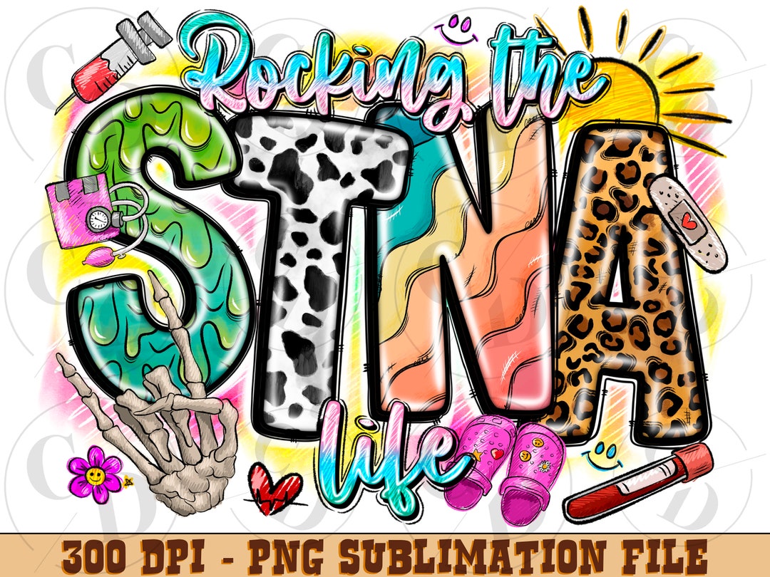 STNA Png, State Tested Nursing Assistant Png Sublimation Design ...