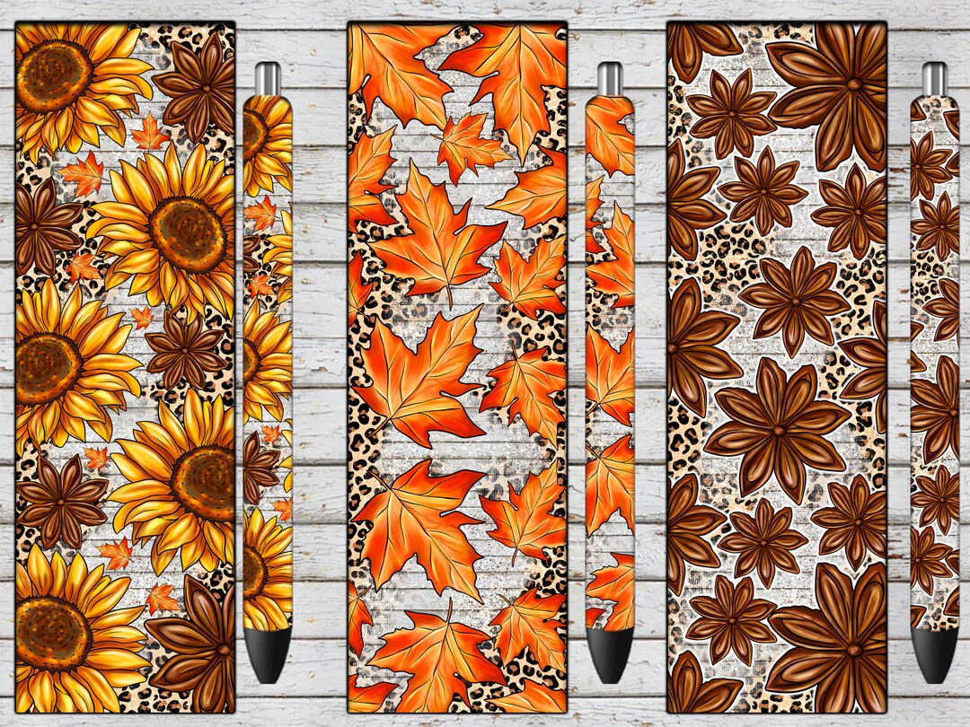Fall Pen Wrap Png Sublimation Design, Fall Png, Pumpkin Png, Fall Pen ...