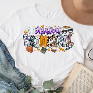 Principal Sublimation PNG Design, Assistant Principal, Back to School ...