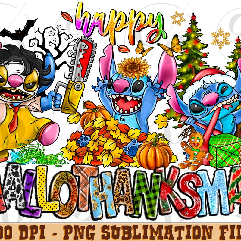 Stitch Thanksgiving Svg - Etsy