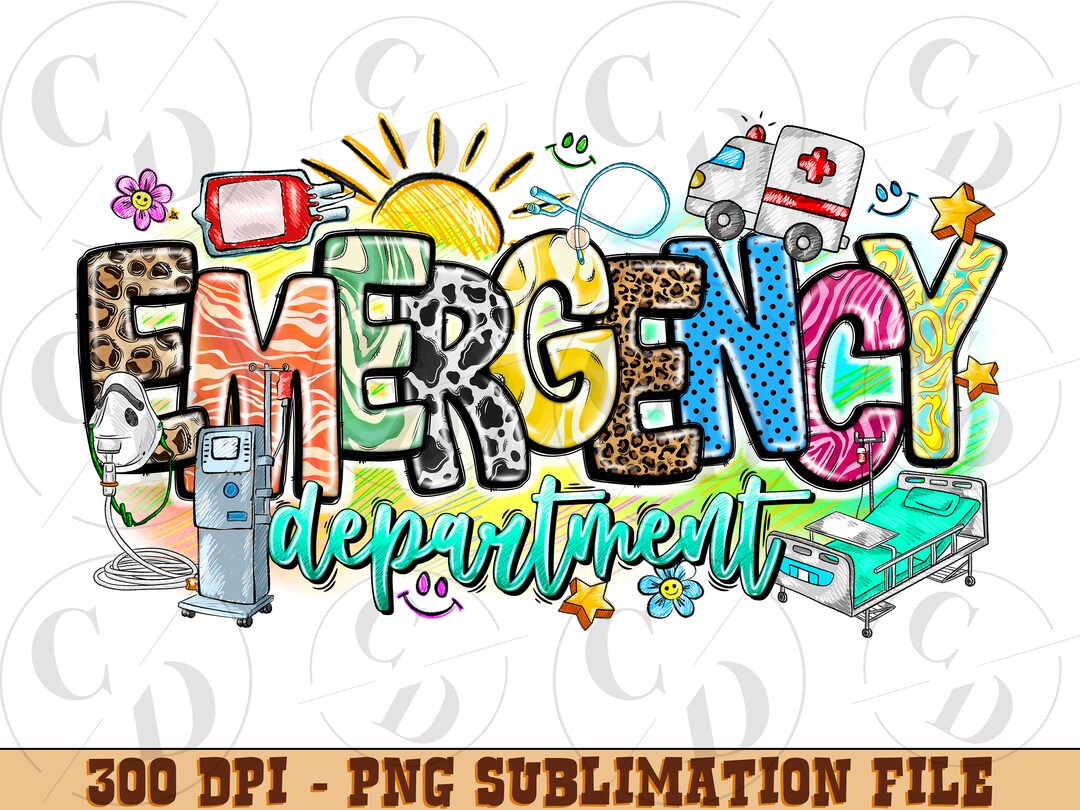 Emergency Department Png, Nurse Png, Digital PNG, Nurse Life, Emergency ...