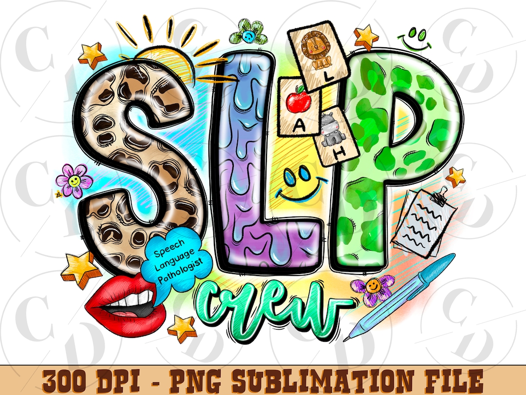SLP Crew Png Sublimation Design, Speech Language Pathologist Png ...