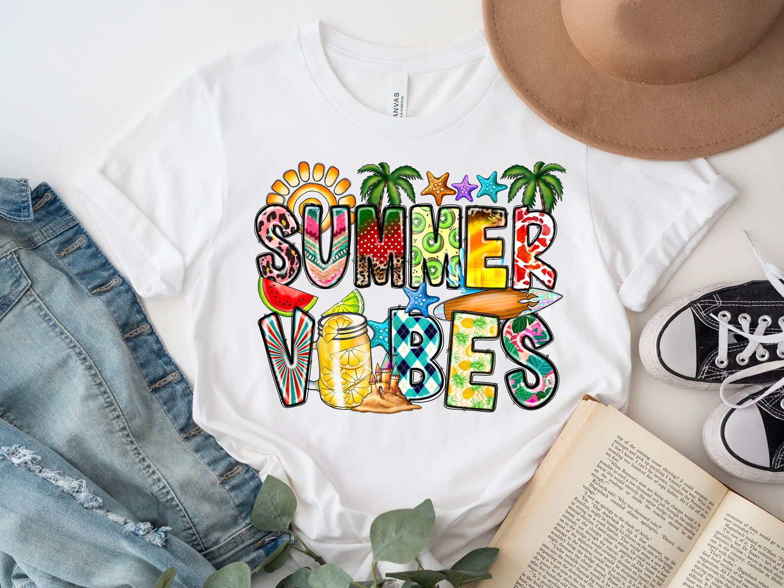 Summer Vibes Png Sublimation Design Download Western Summer - Etsy