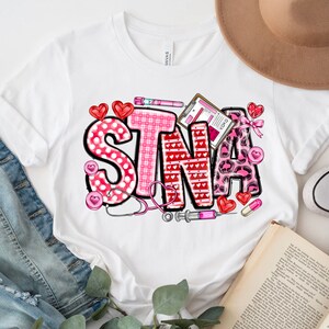 Valentine's Day STNA State Tested Nursing Assistant Png Sublimation ...