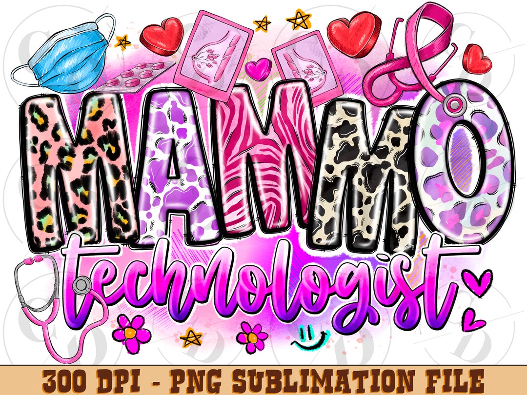 Mammography Tech Design, Western Nurse Life Sublimation (PNG Download ...