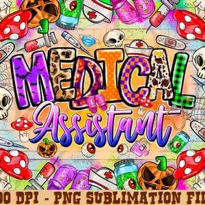 Halloween Medical Assistant Tumbler Png, 20oz Skinny Tumbler ...