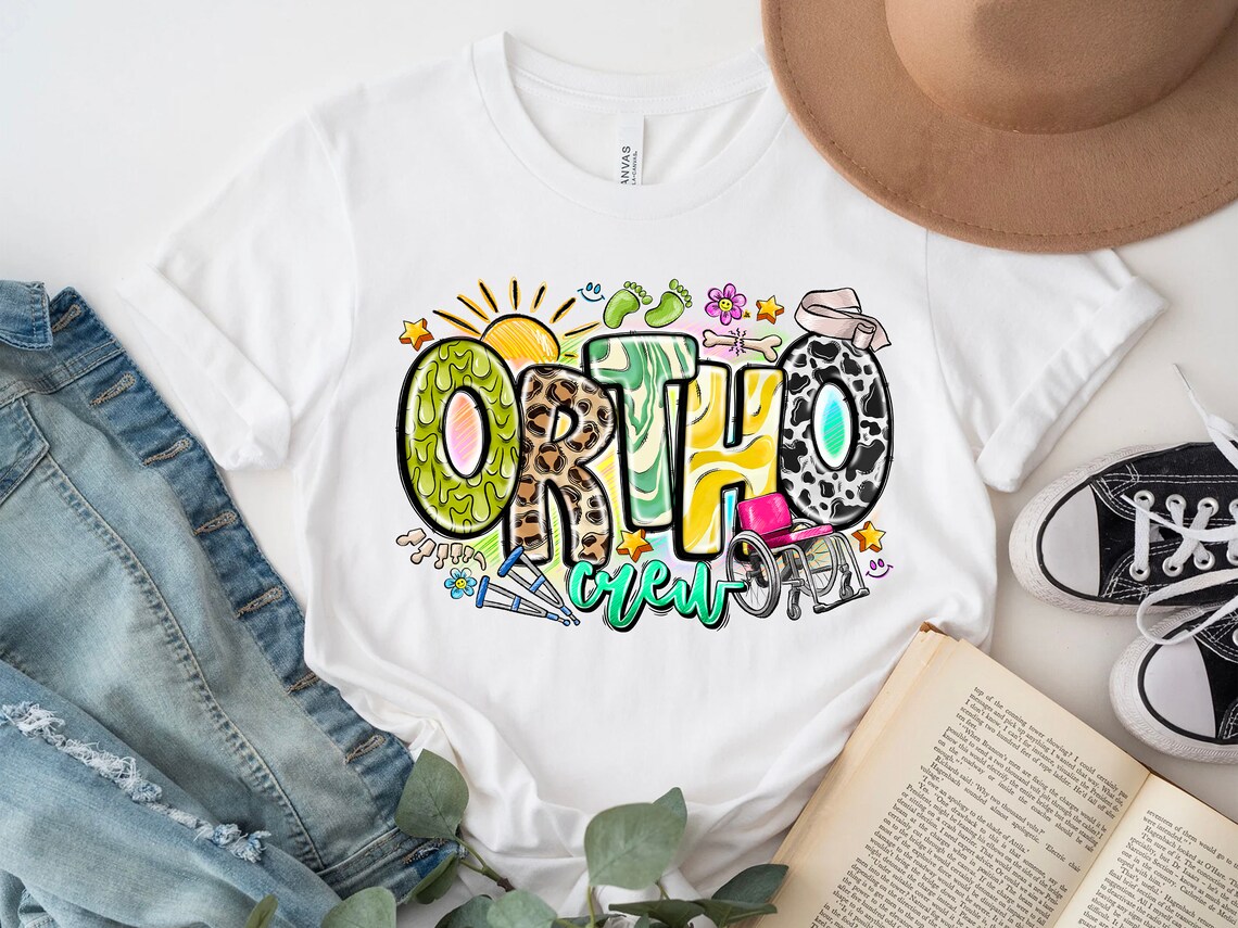 Ortho Crew Groovy Flower Design, Retro Nurse Spring PNG (digital ...