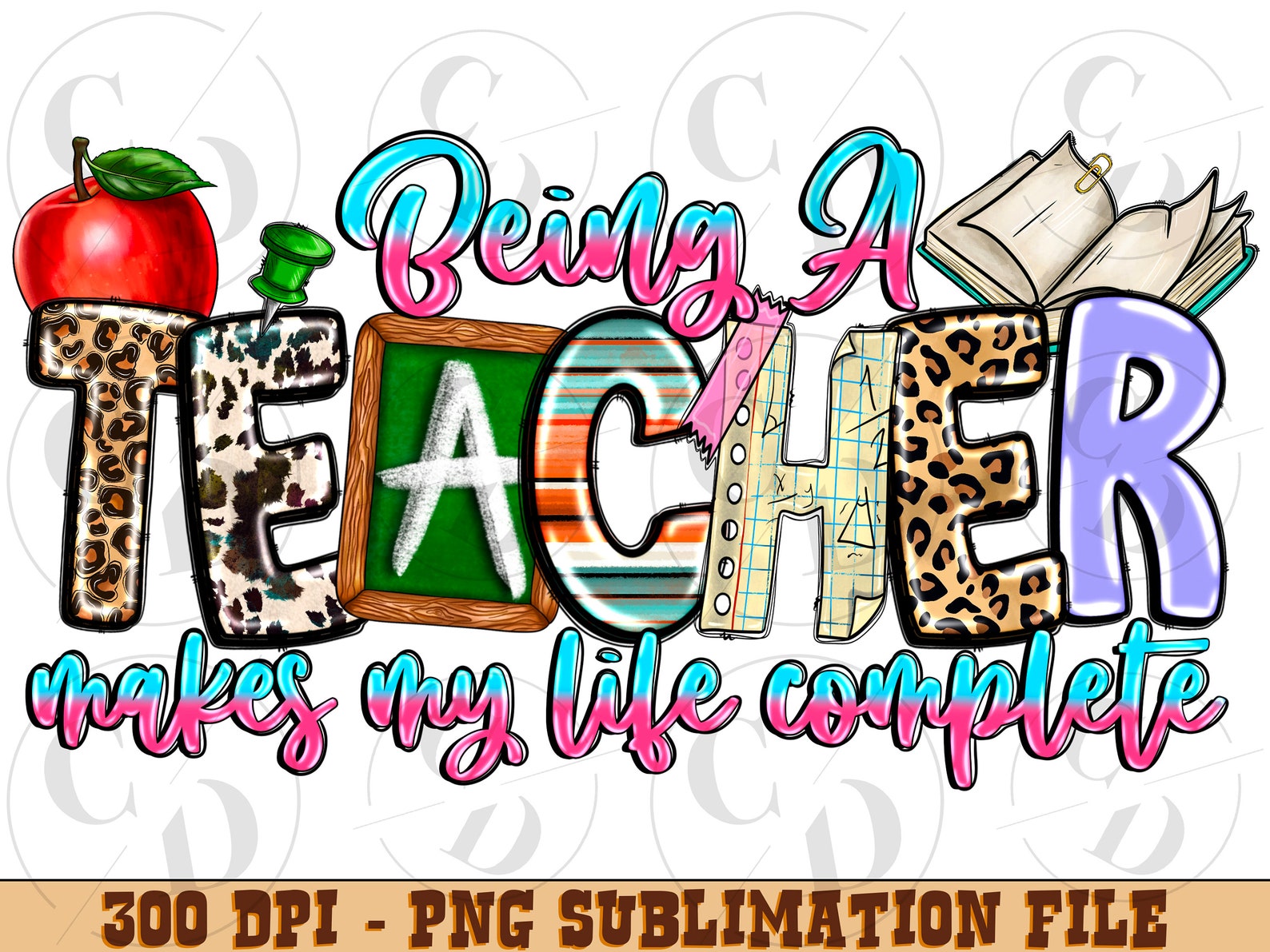 Being a Teacher PNG, Teacher's Day Design (sublimate Download) - Etsy