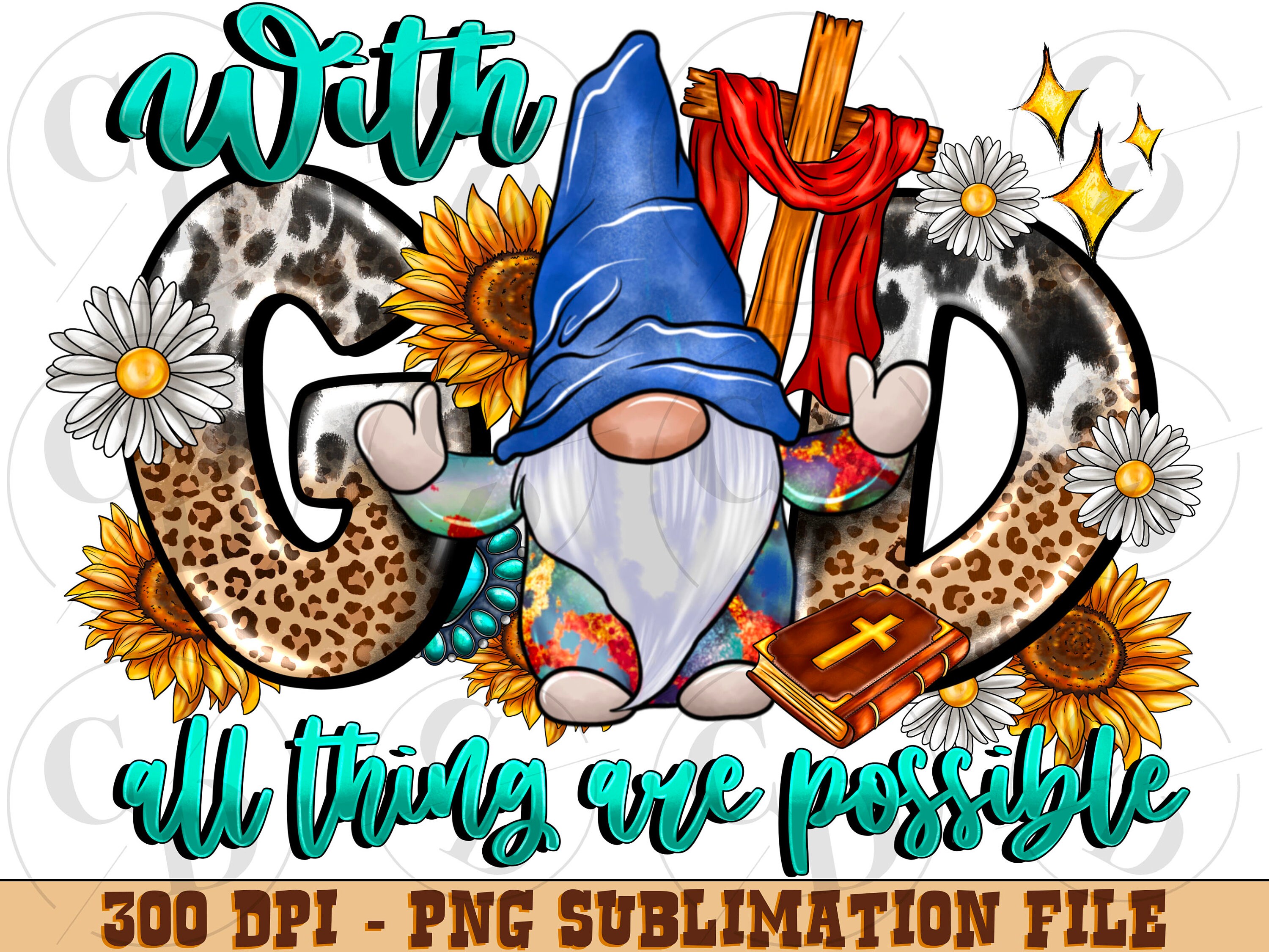 Christian Gnome PNG, Sunflower Design, Western God Art (digital ...