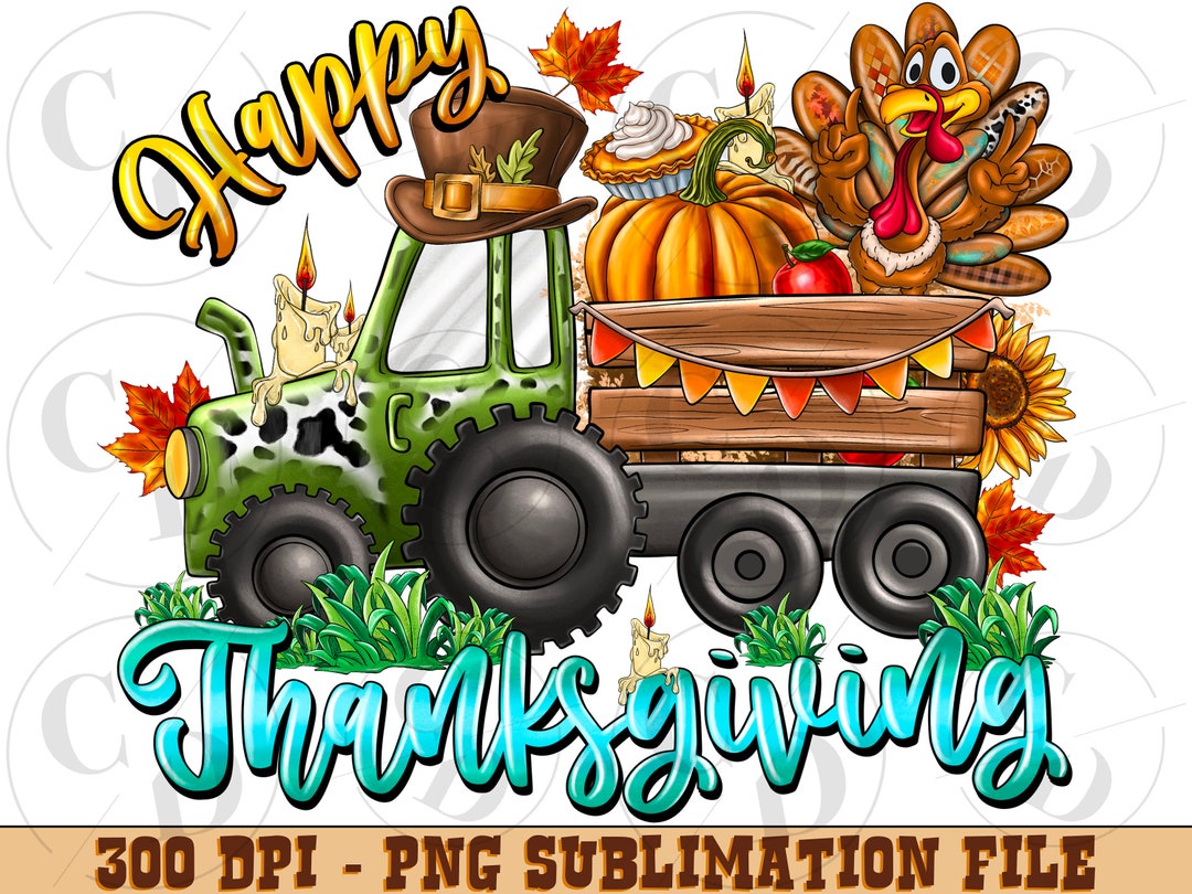 Thanksgiving Tractor PNG, Fall Harvest, Western Design (digital ...