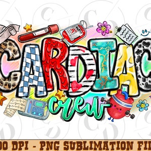 Cardiac Crew Png, Nurse Png, Vintage Nurse Png, Nurse Life Png, Leopard ...