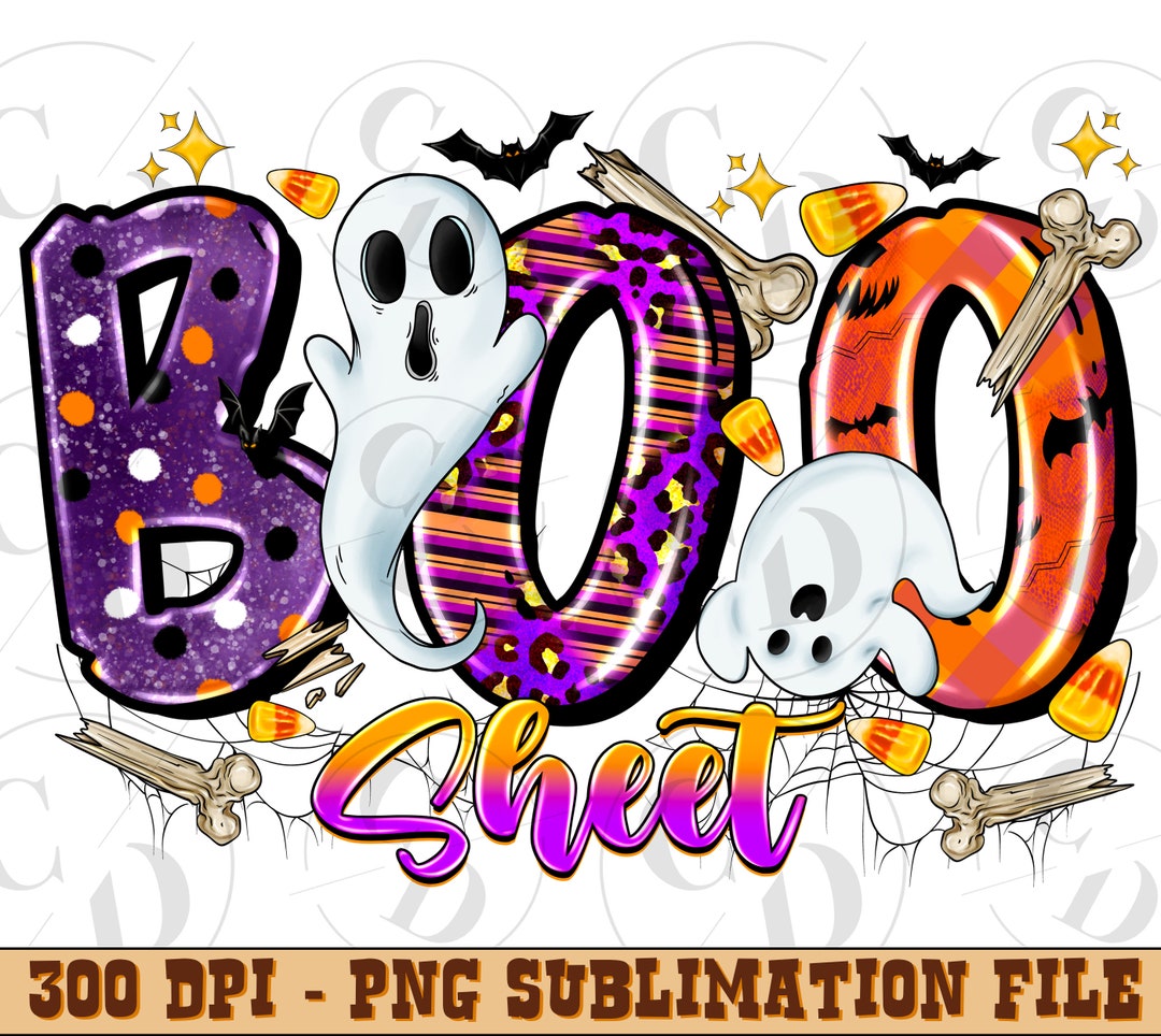 Boo Sheet Ghost PNG, Halloween Sublimation Design (digital Download) - Etsy
