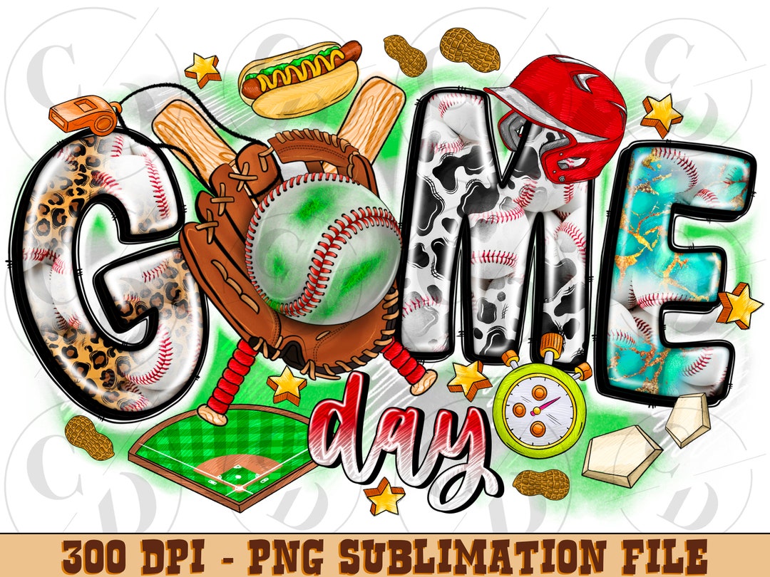 Game Day Baseball Png, Game Day Png, Baseball Design, Baseball ...