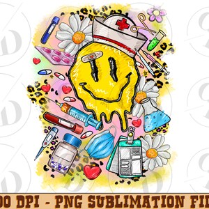 Nurse Smiley Face PNG, Nursing Sublimation Design (digital Download) - Etsy