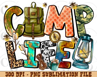 Family Camping Crew PNG File, Camp PNG, Camping Design PNG, Leopard ...