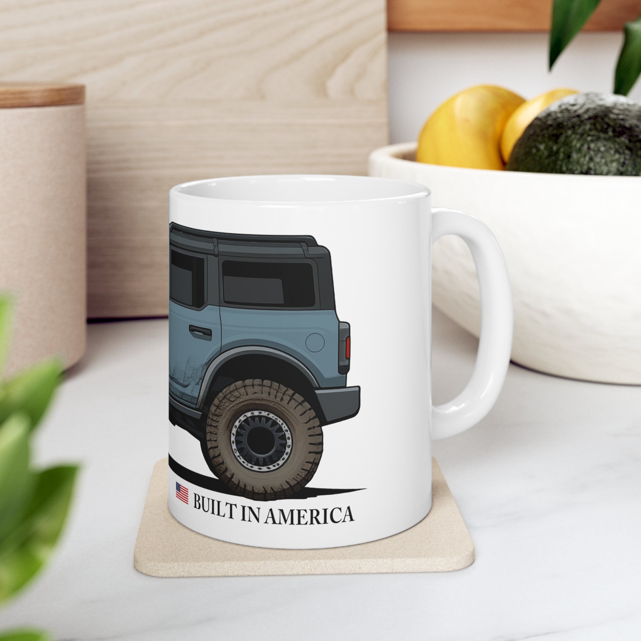 Ford Bronco Coffee Mug, Bronco Cup, Built in America - Area 51 Bronco ...
