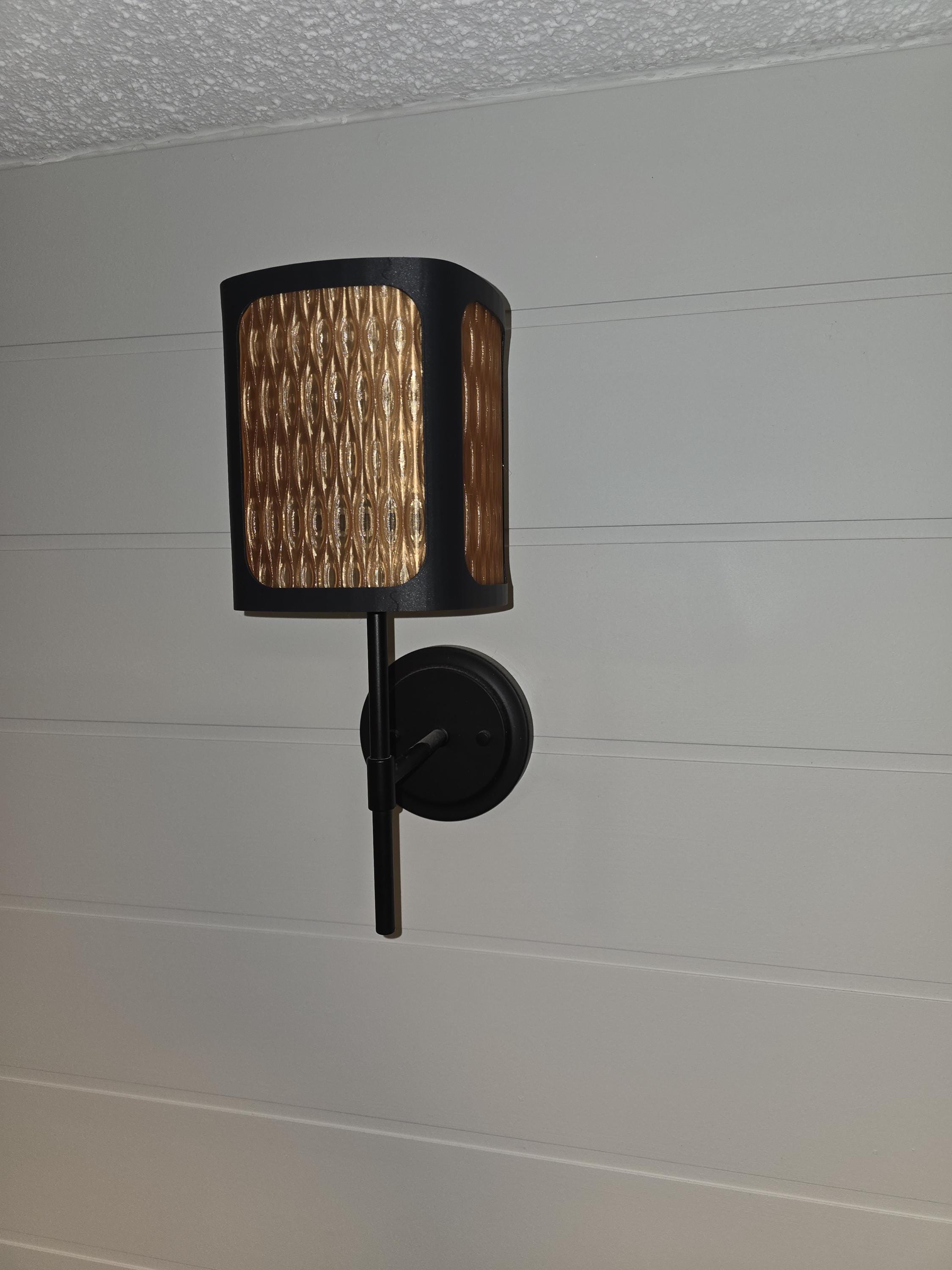 Ripple Lamp Shade, Retro Minimal Design Lamp Shade - Etsy