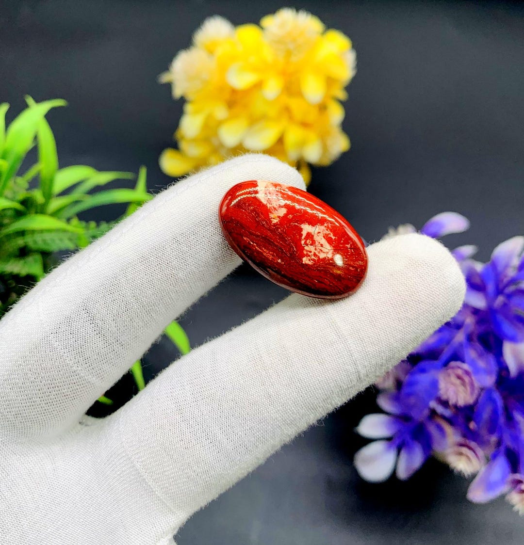 Incredible Quality Snack Skin Jasper Gemstone, Oval Shape Stone, Rare ...