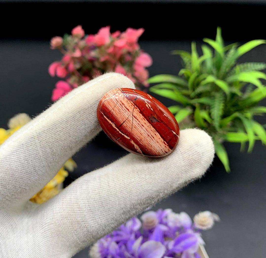 AAA Quality Red Leopard Skin Jasper, Skin Jasper Oval Semi Precious ...