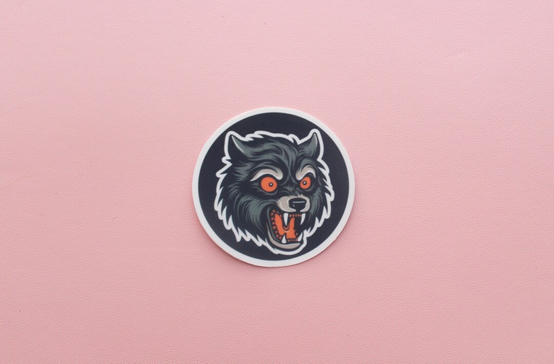 Werewolf Sticker Retro Horror Aesthetic Waterproof Decal - Etsy