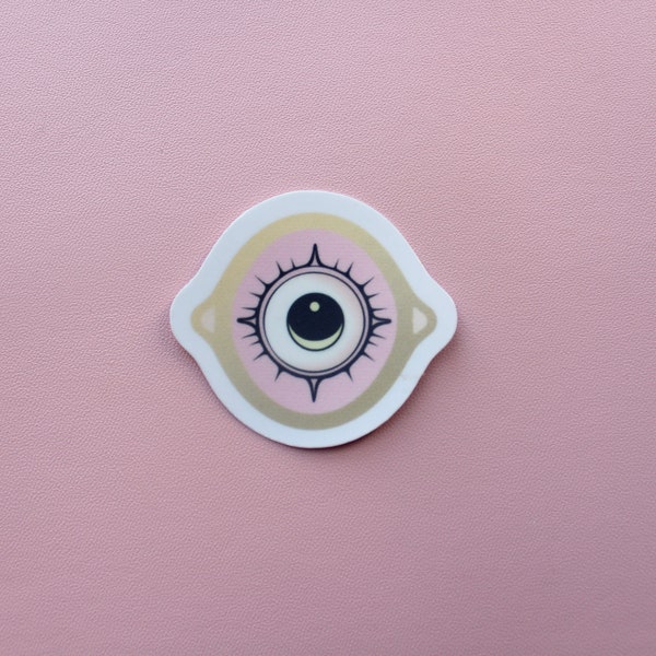 Pink Evil Eye Stickers - Etsy