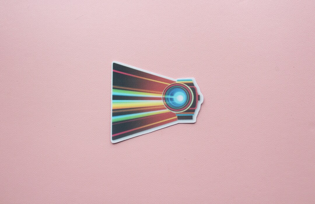 Retro Projector Sticker, Movie Aesthetic Waterproof Die Cut Sticker ...