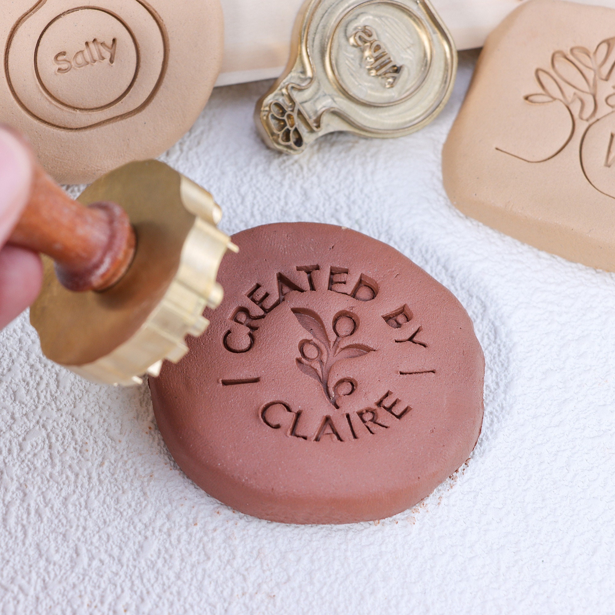 Custom Pottery Stamp, Ceramics Stamp, Pottery Stamp, Clay Signature ...