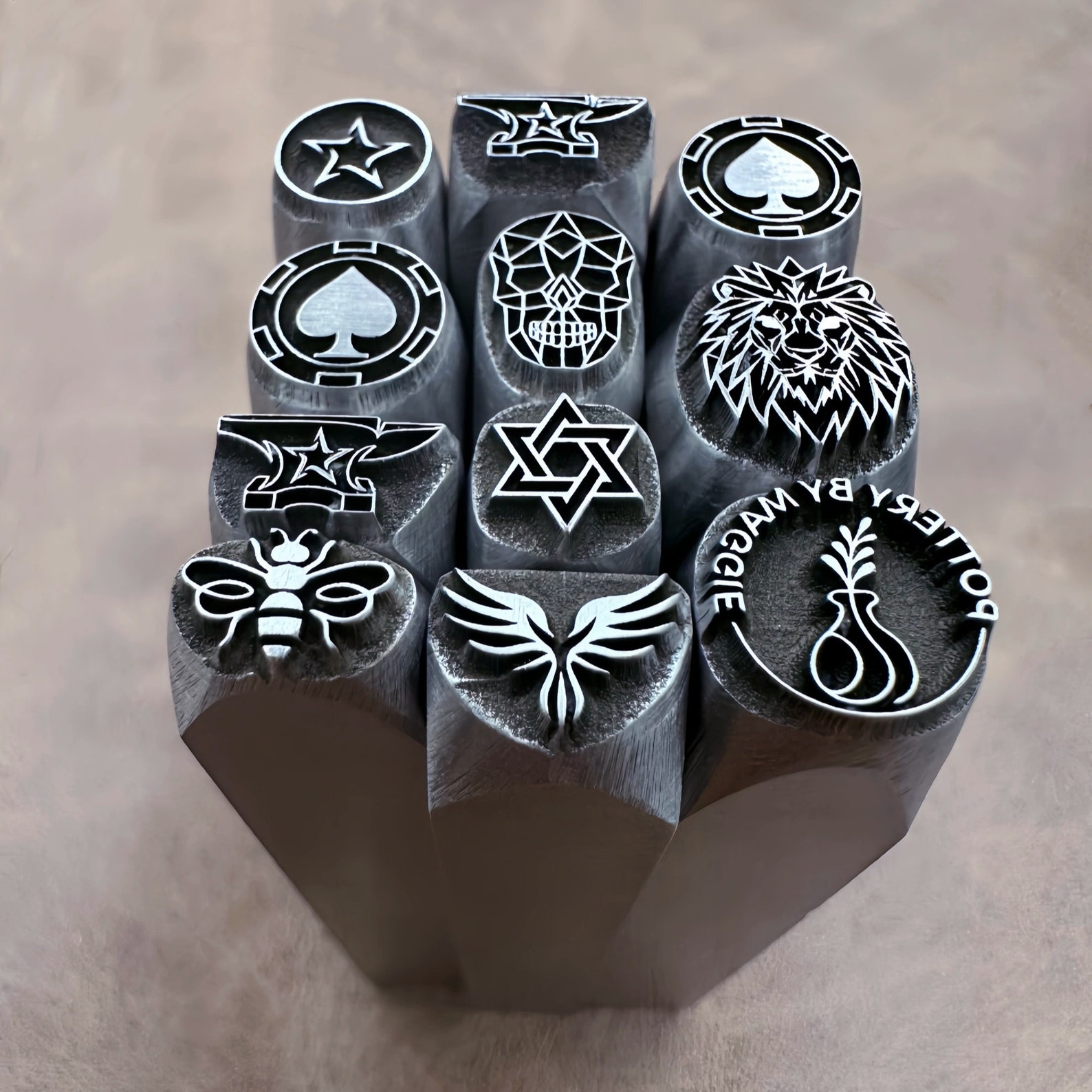 Metal Design Stamps, Custom Metal Stamps, Blacksmith Stamp, Jewelry ...
