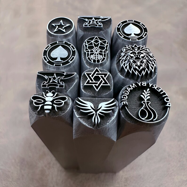 Metal Design Stamps, Custom Metal Stamps, Blacksmith Stamp, Jewelry ...
