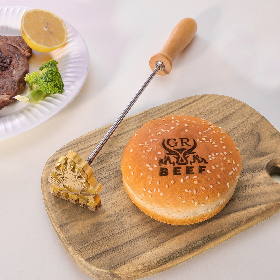 Custom Branding Iron for Food, Burger Branding Stamp, Hamburger Buns ...