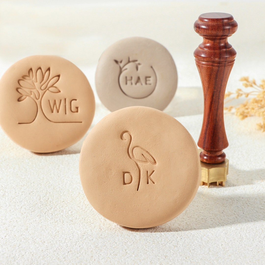 Custom Pottery Stamp, Signature Clay Stamp, Ceramics Stamp, Pottery ...