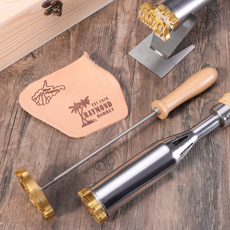 Custom Logo Leather Stamp, Leather Branding, Heat Stamp, Custom ...