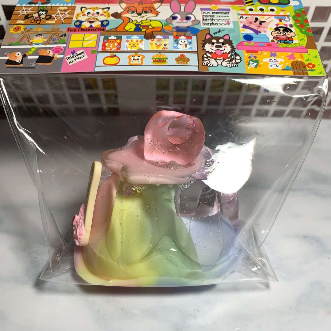 Rainbow Pudding Silicon Squishy/cake Squishy/soft Squishy/silicone/ Toy - Etsy