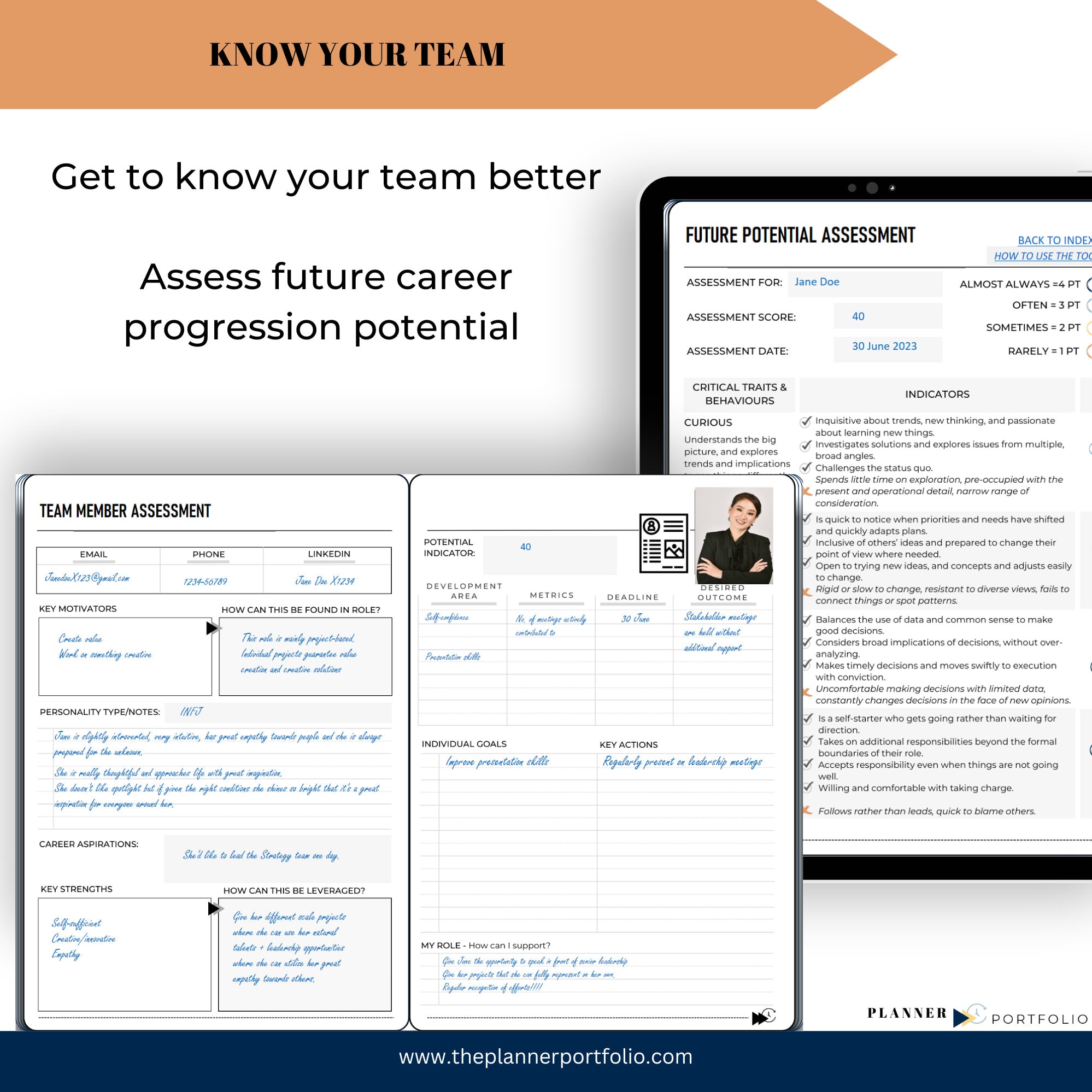 Onenote Planner, Corporate Planner for Team Manager, Minimalist Planner ...